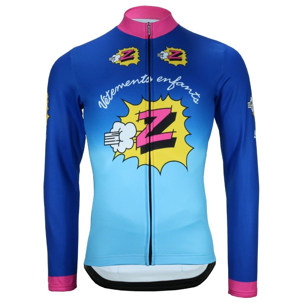 Vetements Enfants Team Z Retro Cycling Jersey (with Fleece Option ...